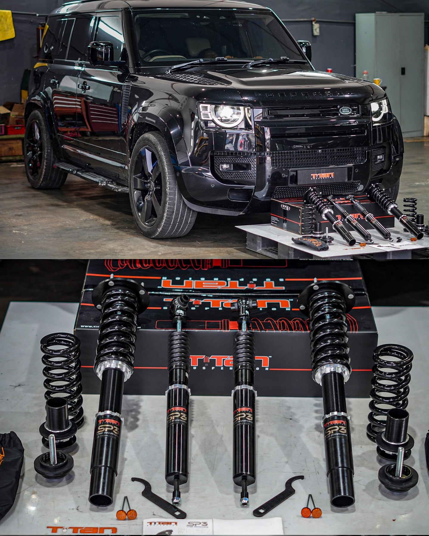 Land Rover Defender (L663) Coilovers - TITAN SP-3 Suspension Kit ...