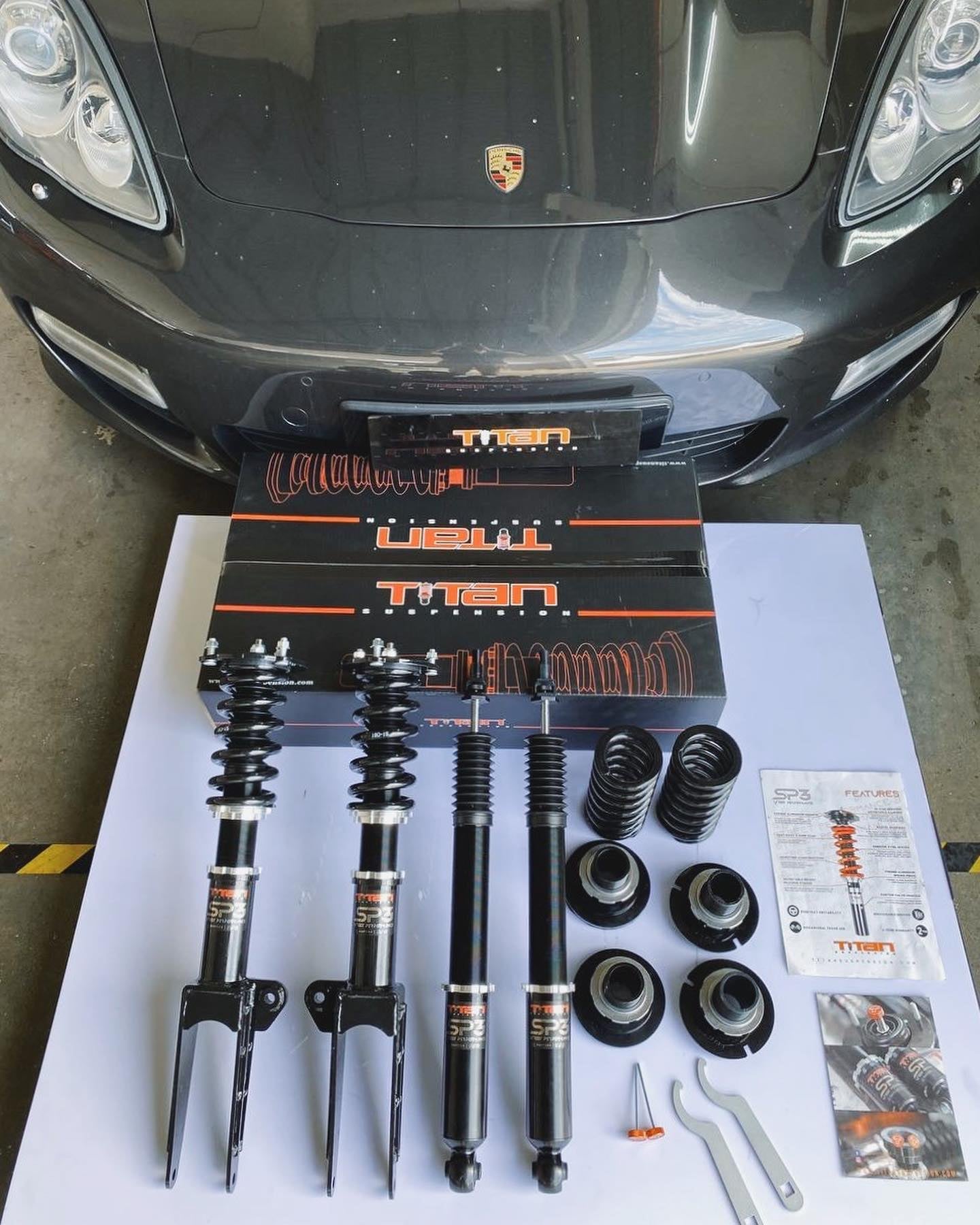 Porsche Panamera 971 Coilovers - TITAN SP-3 Suspension Kit – TITAN ...