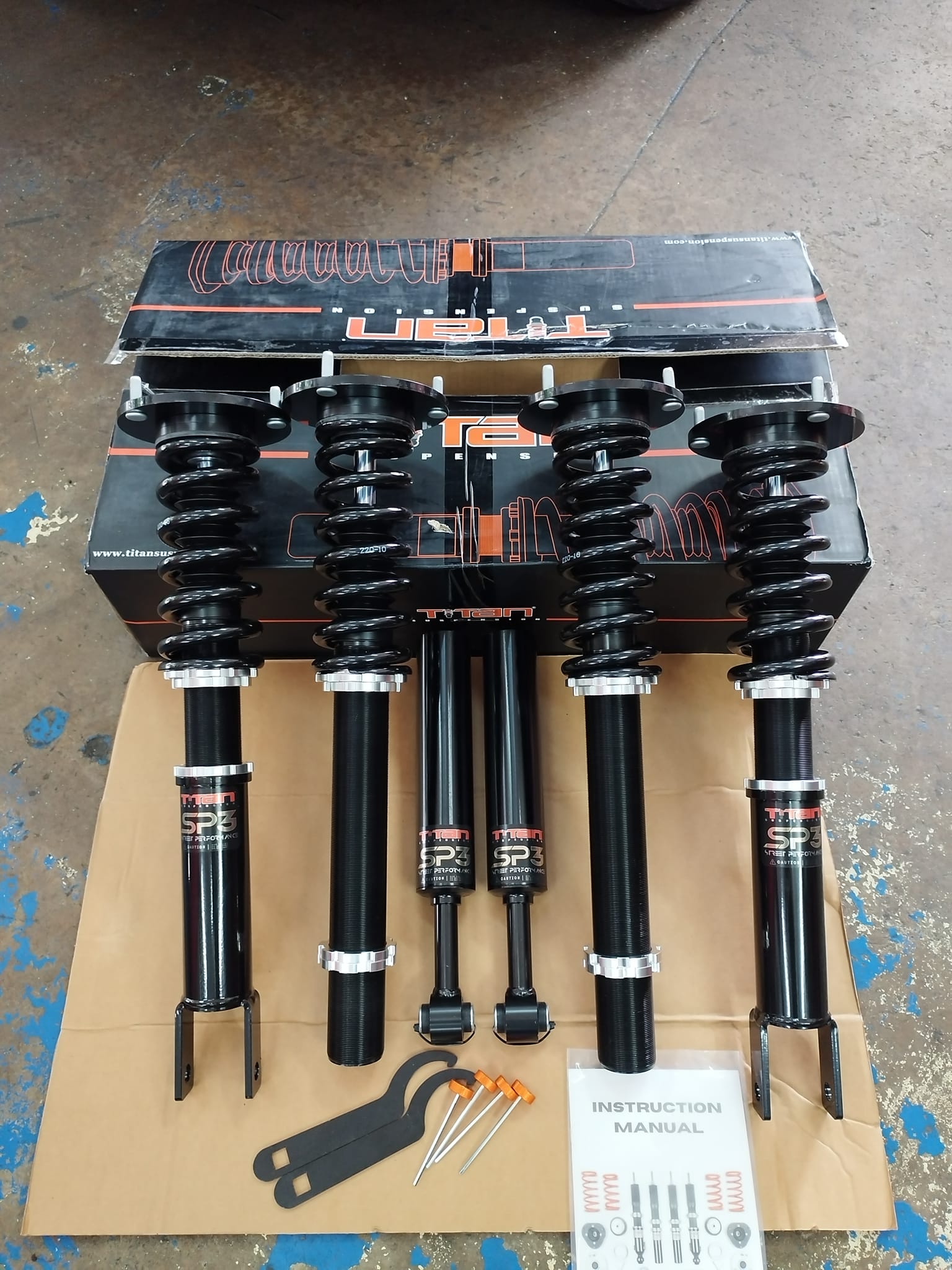 Mercedes-Benz S Class W222 Coilovers - TITAN SP-3 Suspension Kit ...