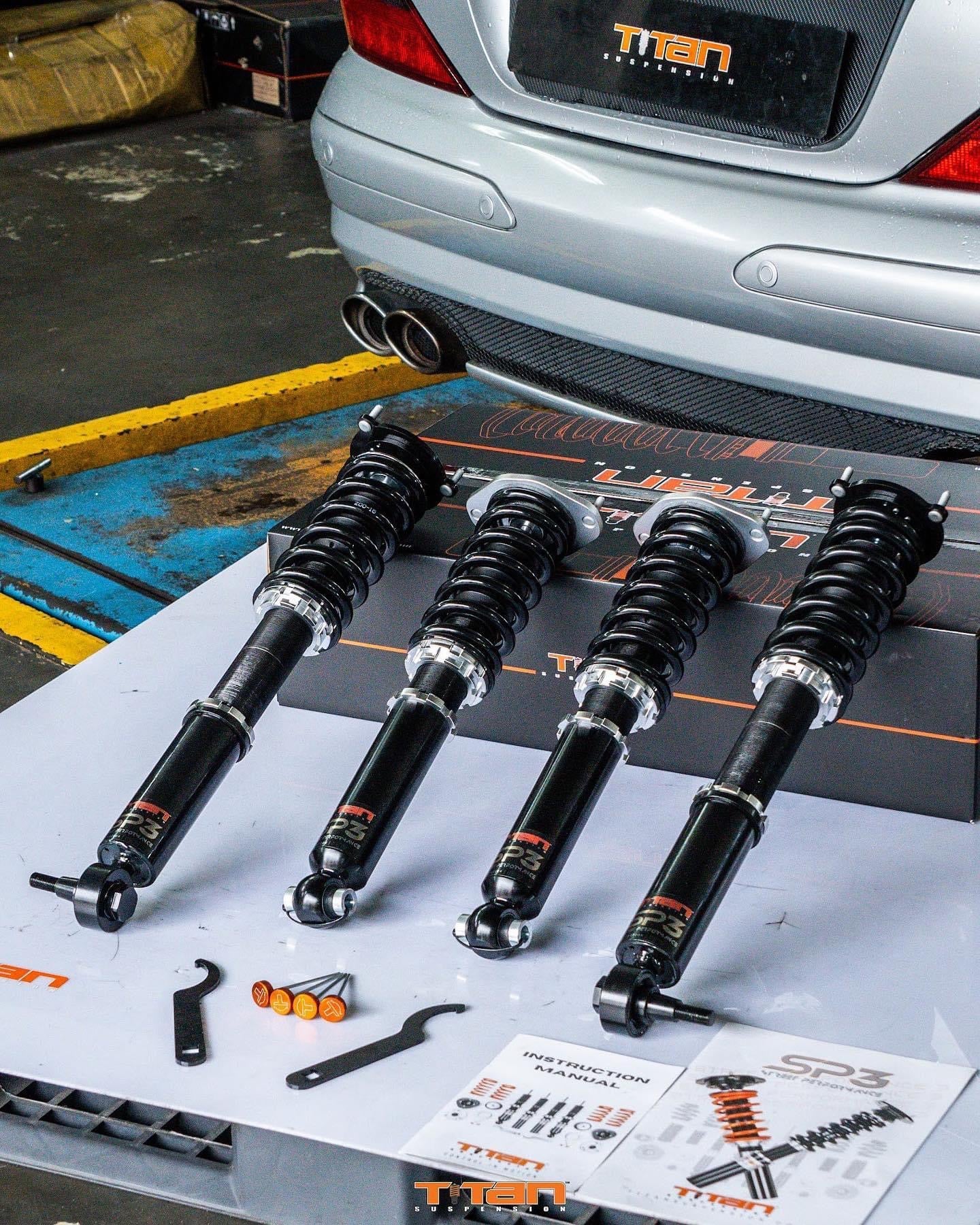 Mercedes-Benz SL Class R230 Coilovers - TITAN SP-3 Suspension Kit ...